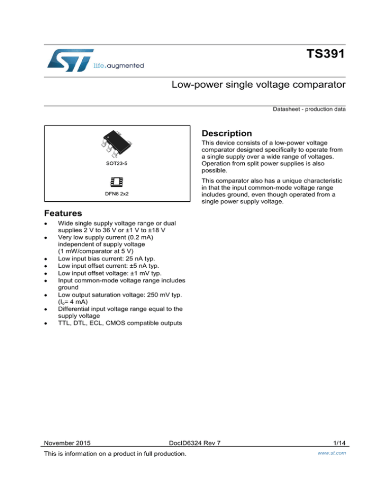 TS391 - STMicroelectronics