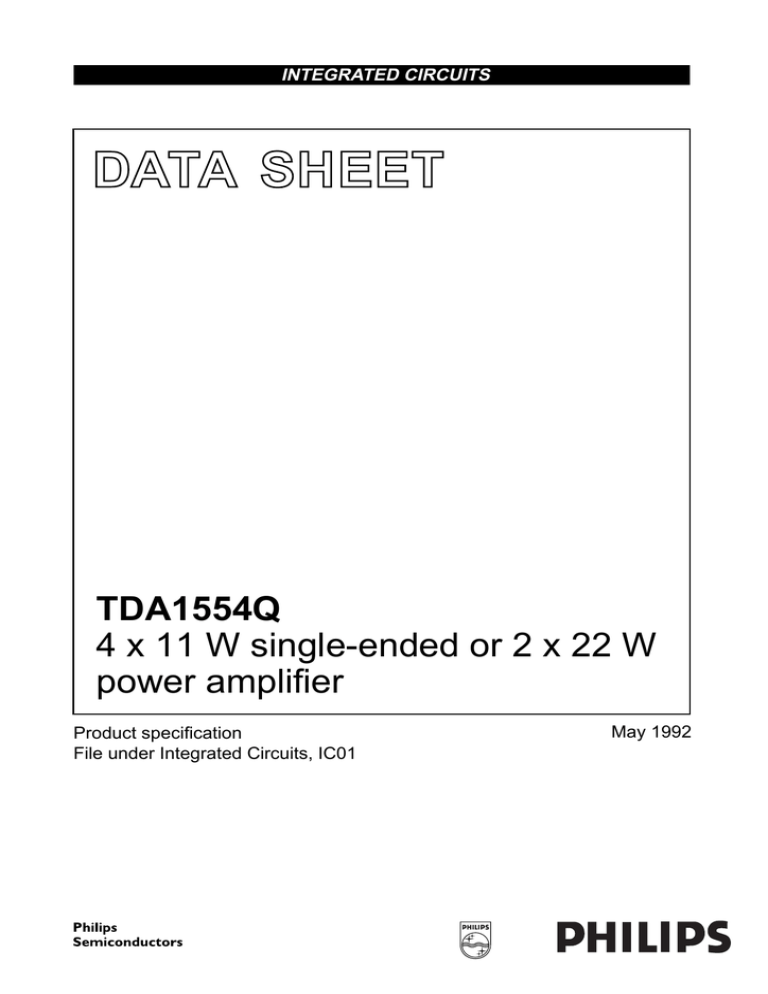 4 X 11 W Single ended Or 2 X 22 W Power Amplifier