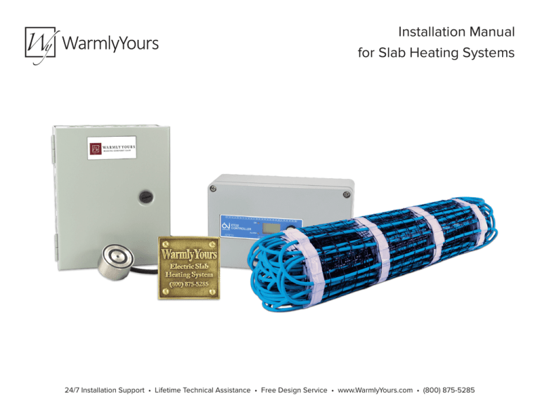 Installation Manual for Slab Heating Systems