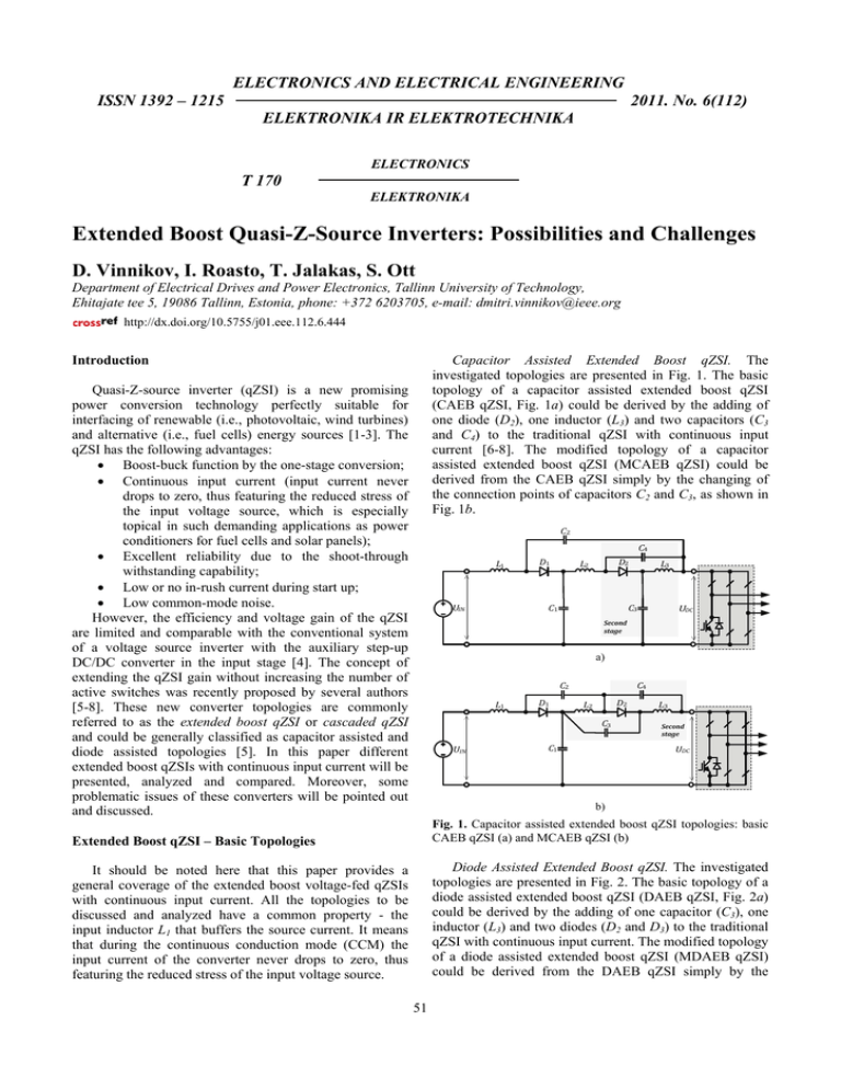 Extended Boost Quasi-Z-Source Inverters: Possibilities and