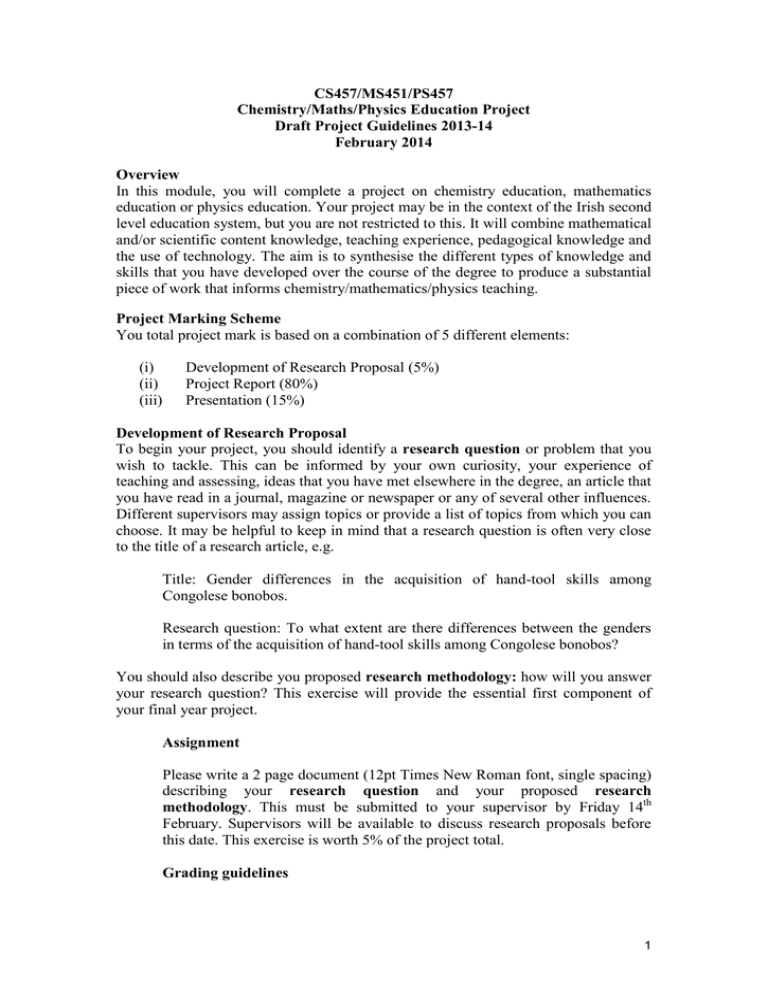 Project Guidelines