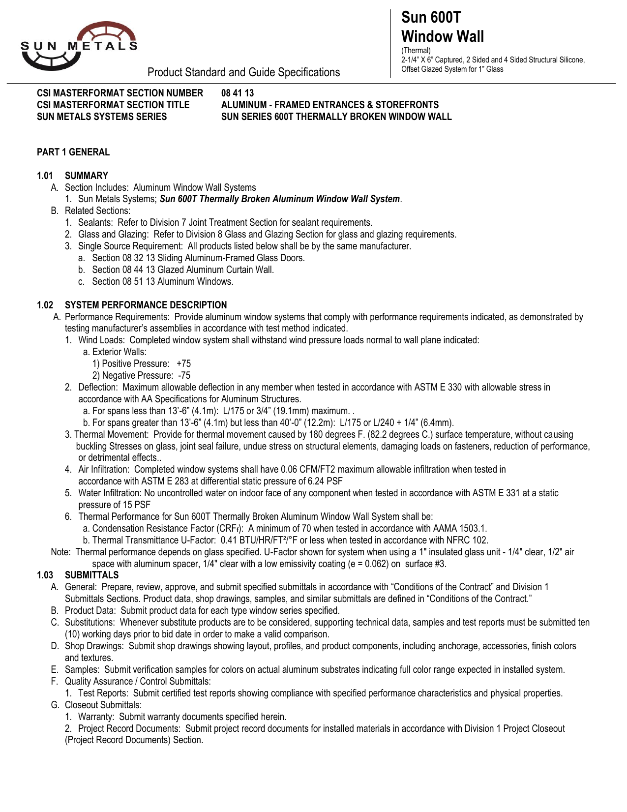 CSI MASTERFORMAT SECTION NUMBER