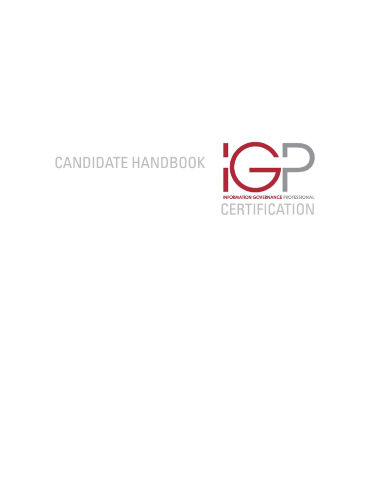 IGP Candidate Handbook