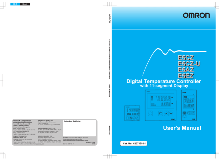 E5CZ/E5Z-U/E5AZ/E5EZ User`s Manual