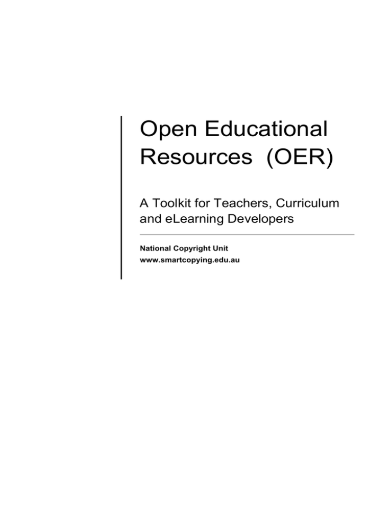 Open Educational Resources OER 