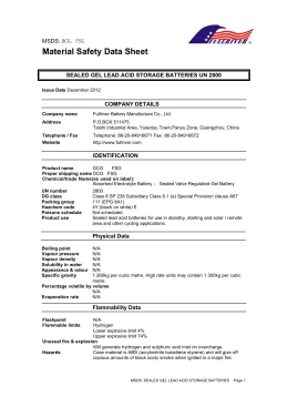 MSDS Activity Sheet 1. What does MSDS stand for