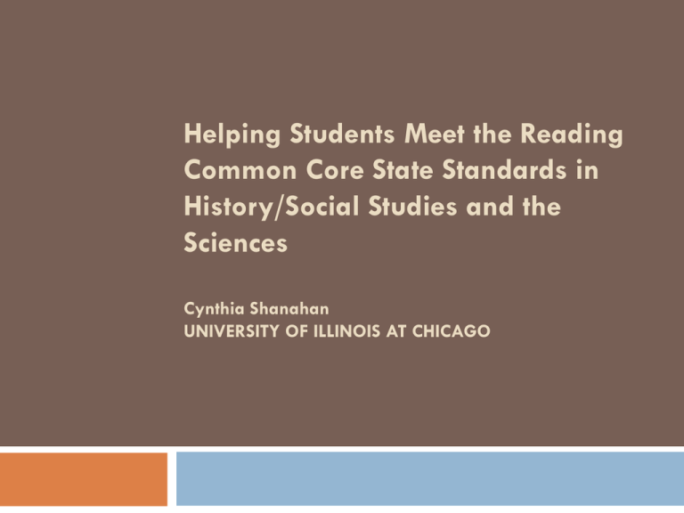 Common Core State Standards Common Core State Standards