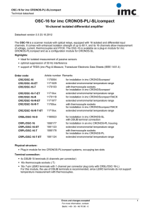 OSC-16 for imc CRONOS-PL/-SL/compact