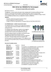 OSC-16 for imc CRONOS-PL/