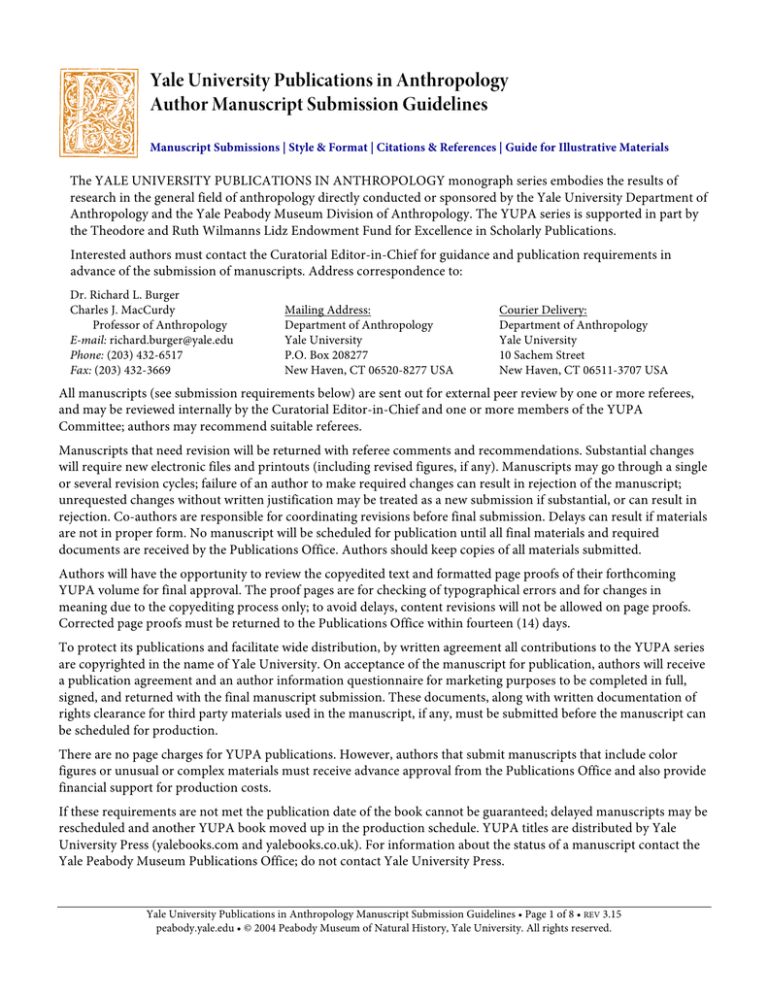 Author Manuscript Submission Guidelines