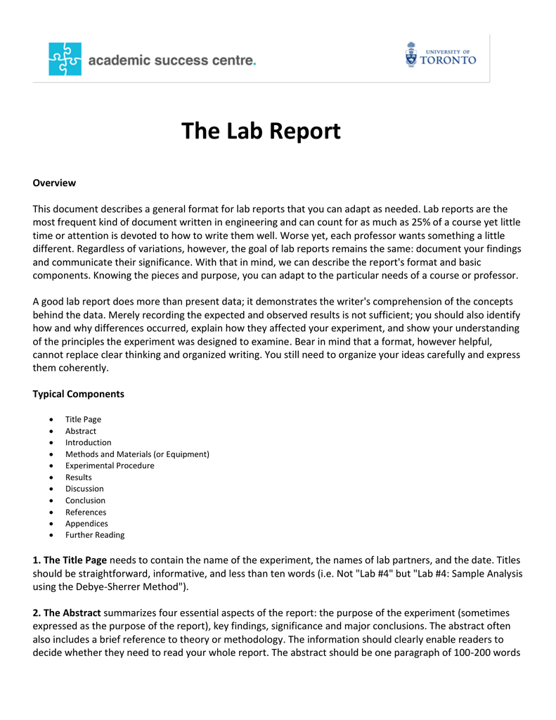 The Lab Report Student Life