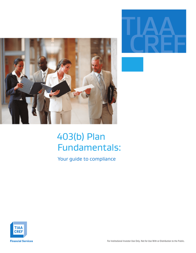 403 b Plan Fundamentals