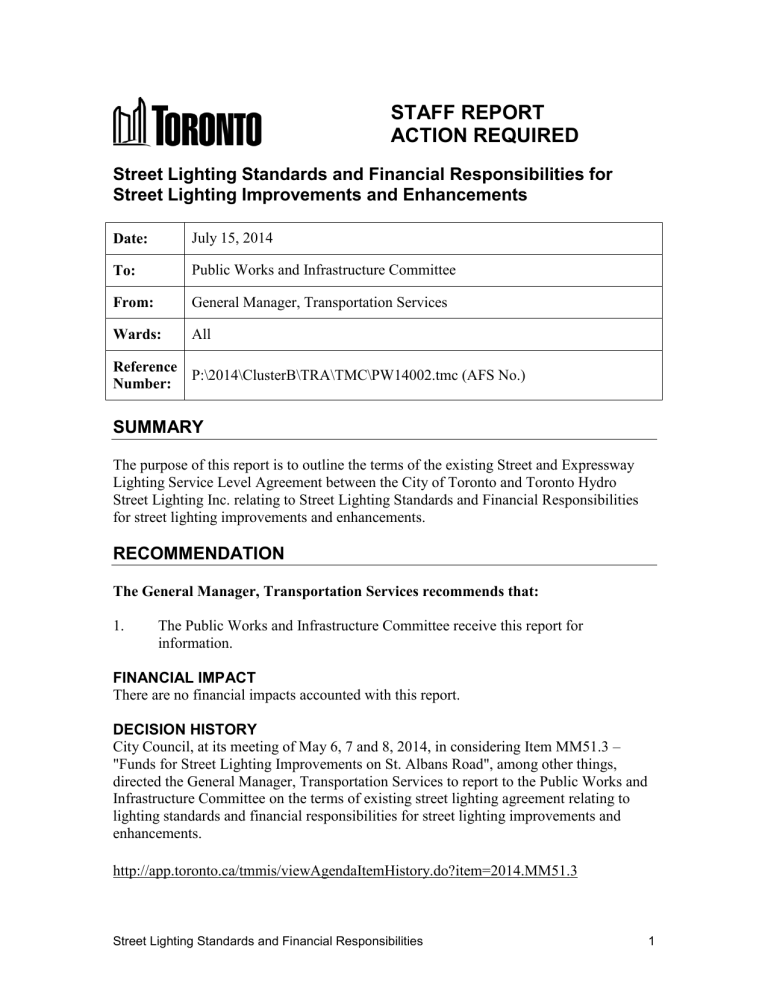 staff report action required