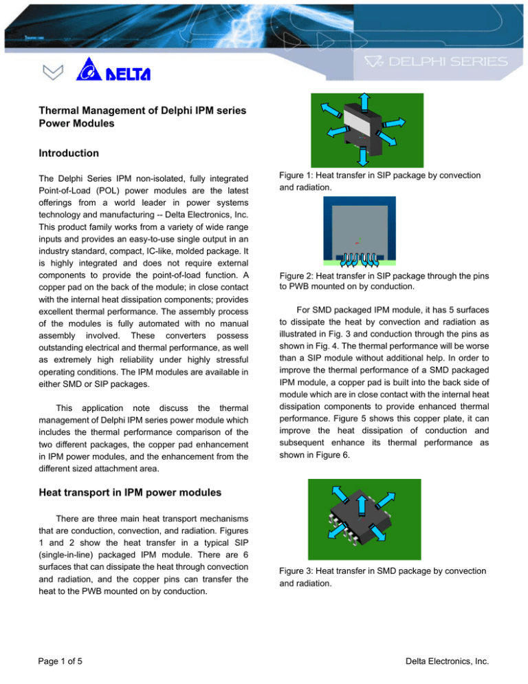 Thermal Management for Delphi IPM Power Module