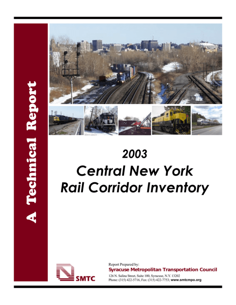 Central New York Rail Corridor Inventory