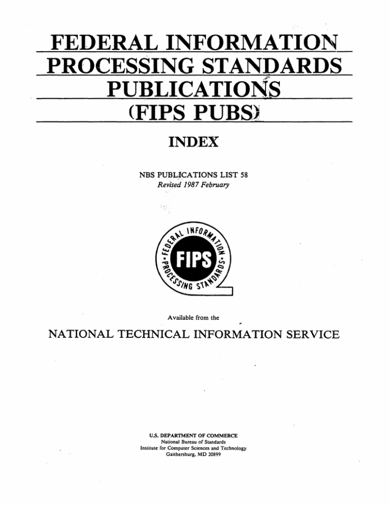 federal information processing standards publications