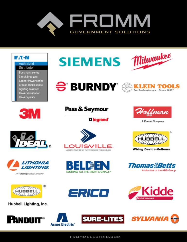 Fromm Government Solutions Line Card