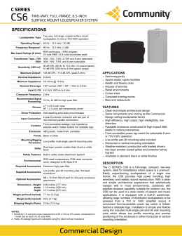 R.25-94TZ - Community Professional Loudspeakers