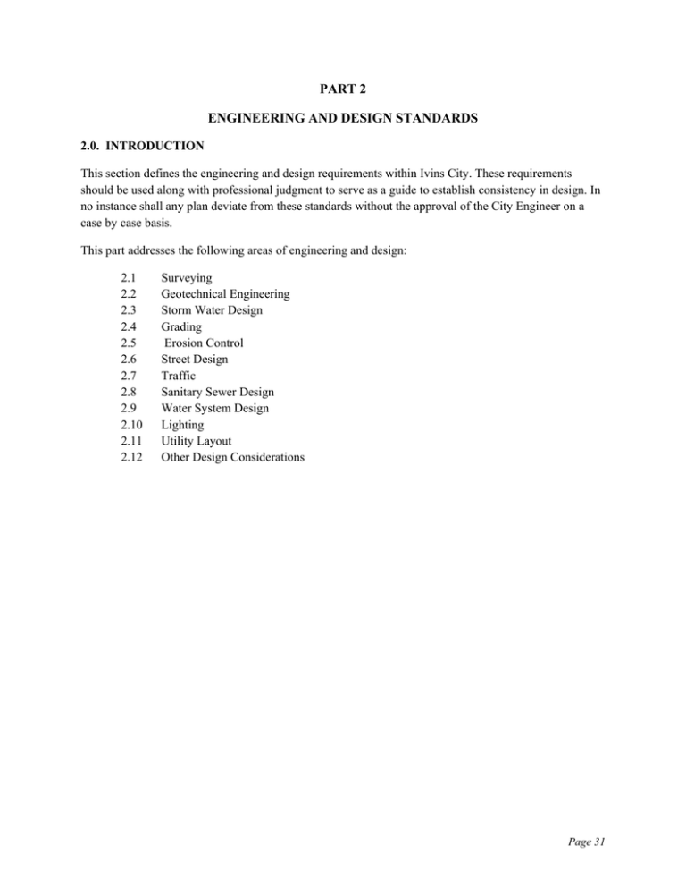 Part 2 Engineering And Design Standards