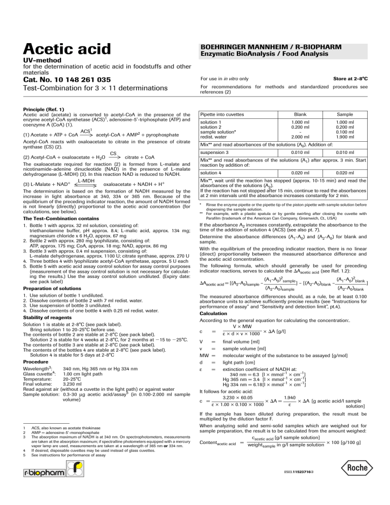 Acetic Acid