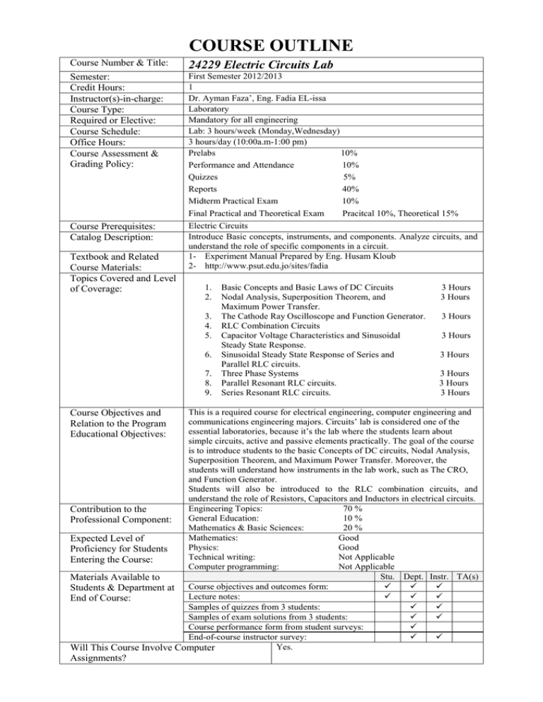 Course Outline