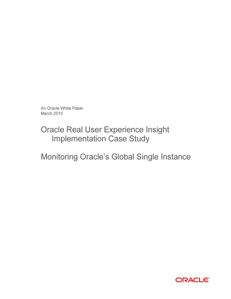 Oracle White Paper