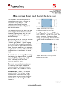 Measuring Line and Load Regulation
