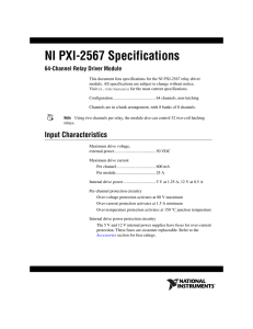 NI PXIe-4300 Specifications