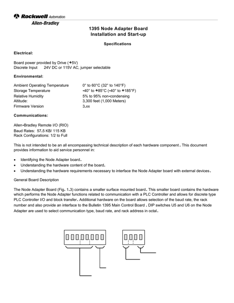 1395 Node Adapter Board - Allen