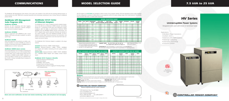 Brochure - Controlled Power Company