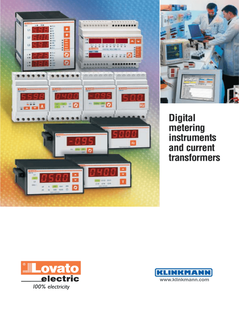 Digital Metering Instruments And Current Transformers