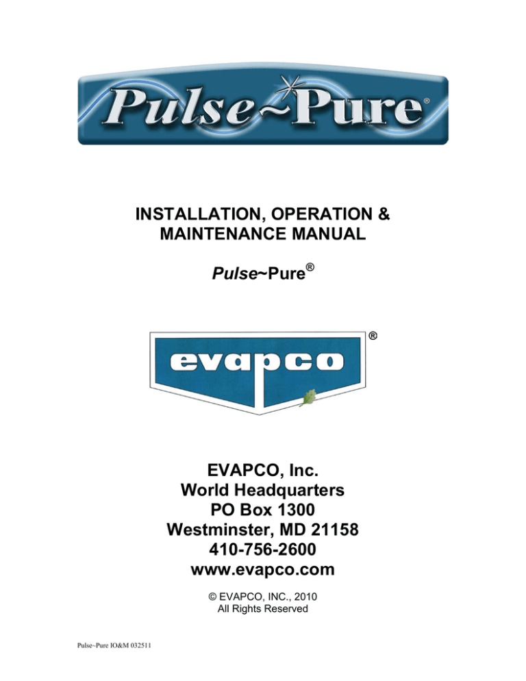 Pulse~Pure ® Product IOM