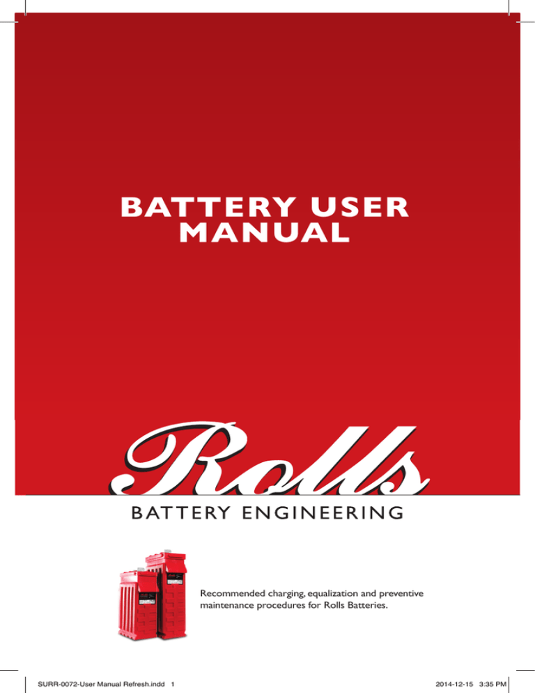Rolls Battery User Manual