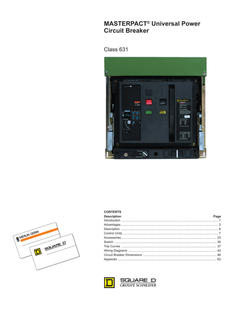 Masterpact Universal Power Circuit Breaker