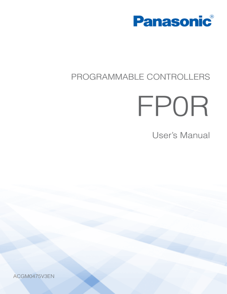 FP0R User`s Manual