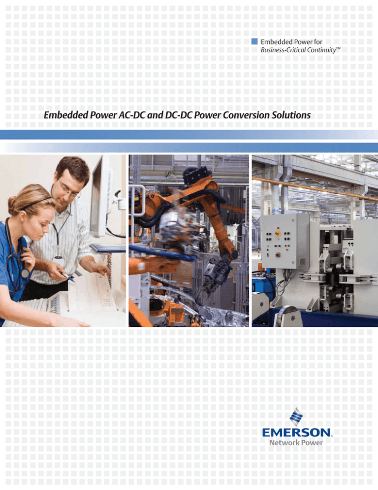 Embedded Power AC-DC and DC-DC Power Conversion Solutions