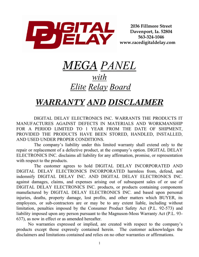 mega panel - Digital Delay