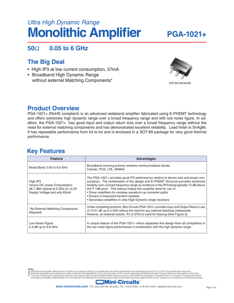 Data Sheet - Mini Circuits