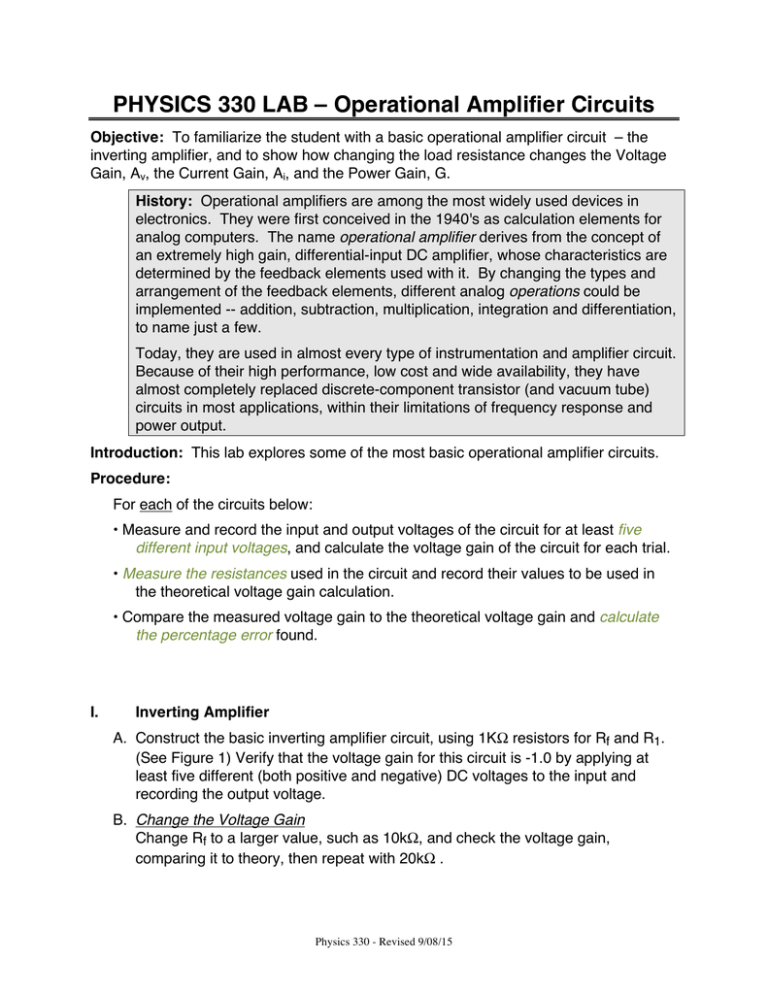 Operational Amplifiers