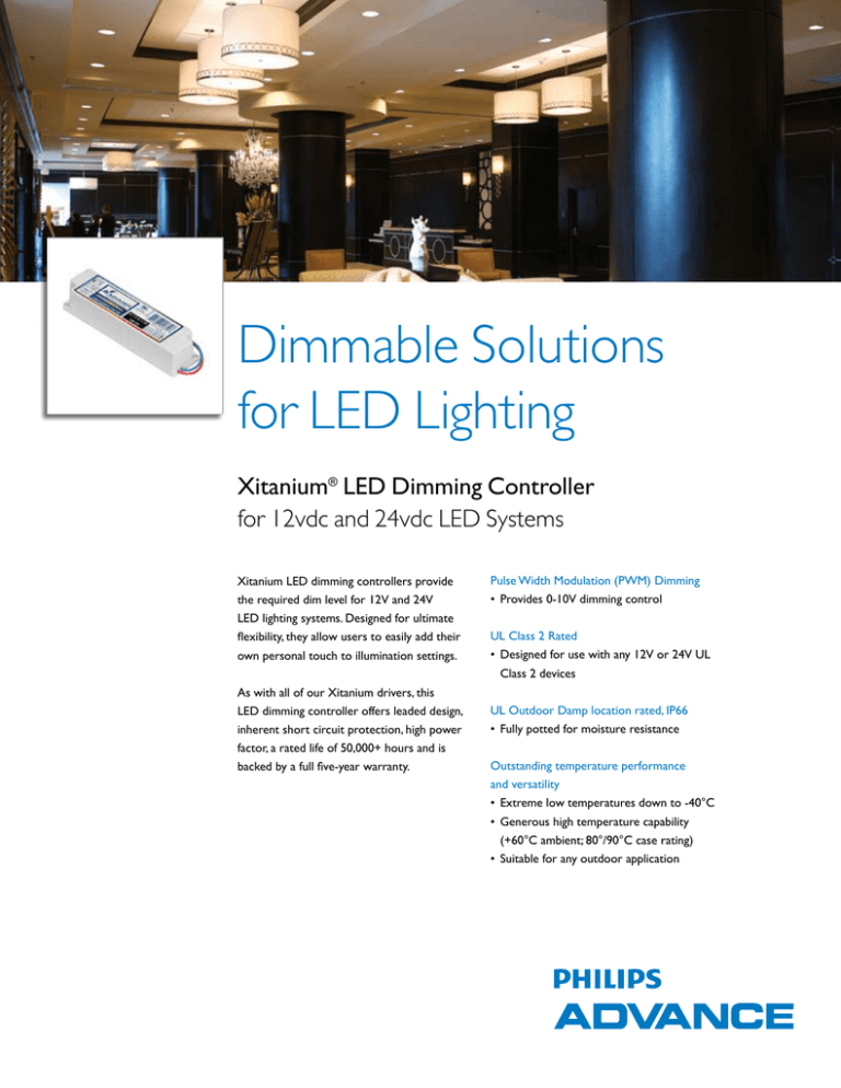Dimmable Solutions for LED Lighting