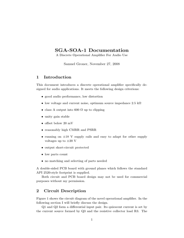 SGA-SOA-1 Documentation