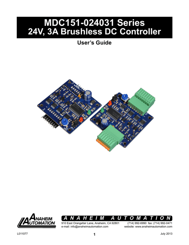 MDC151-024031 Series