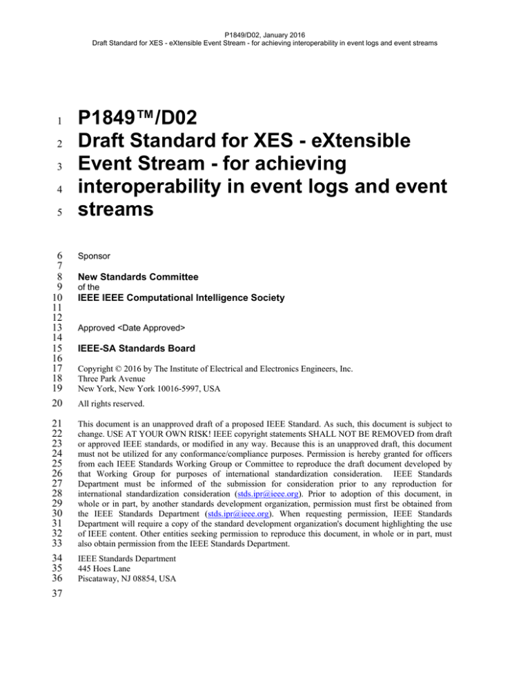 IEEE Standards - draft standard template