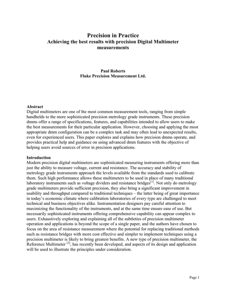 Precision in Practice