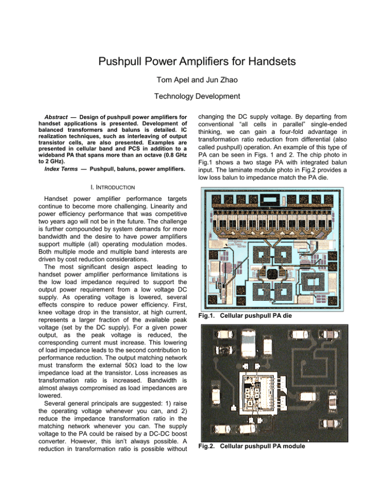 PushPull PA IC`s and Modules