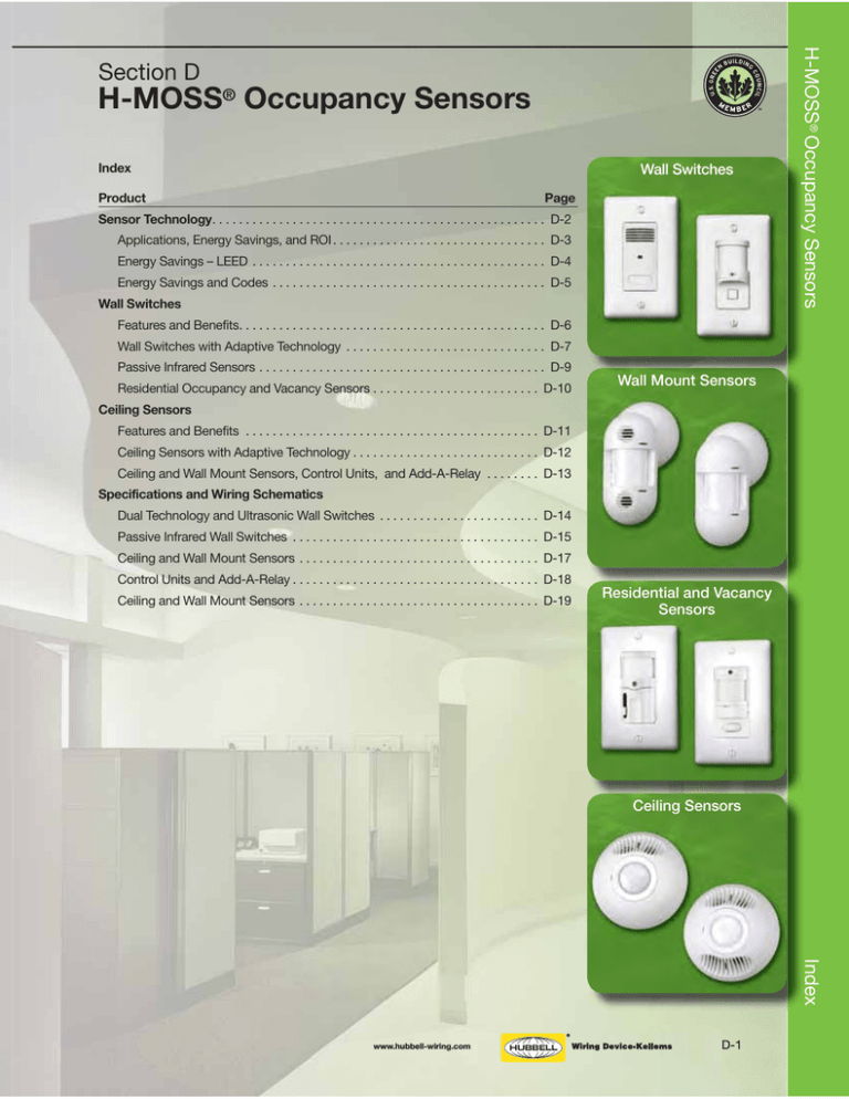 H-MOSS® Occupancy Sensors