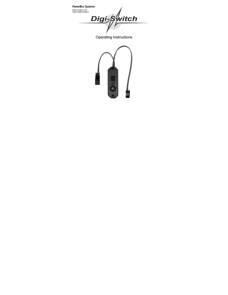 Operating Instructions