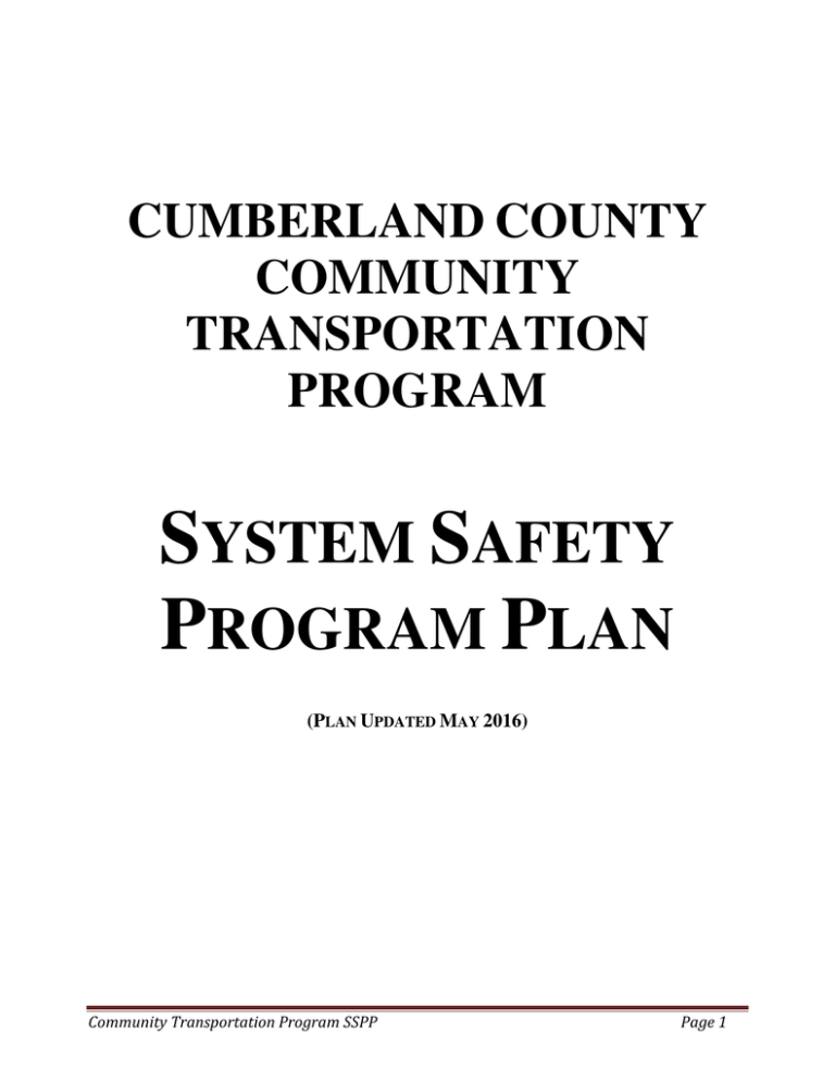 System Safety Program Plan