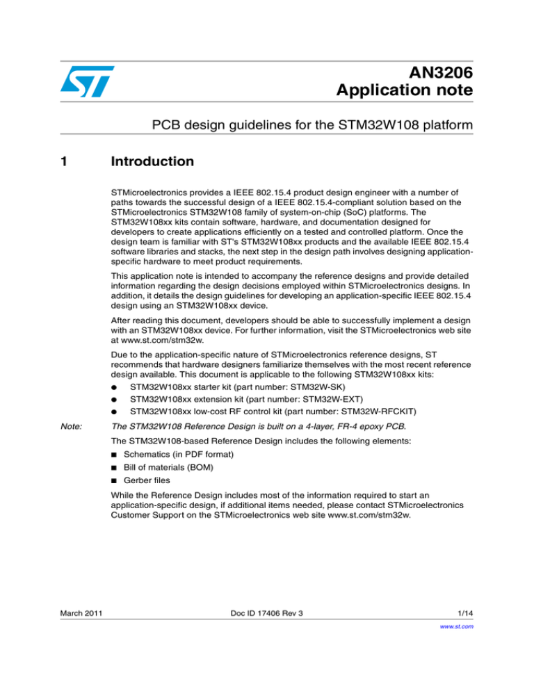 Design Guidelines - STMicroelectronics