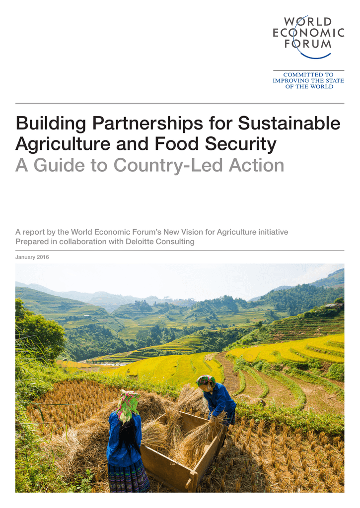 Building Partnerships for Sustainable Agriculture and Food